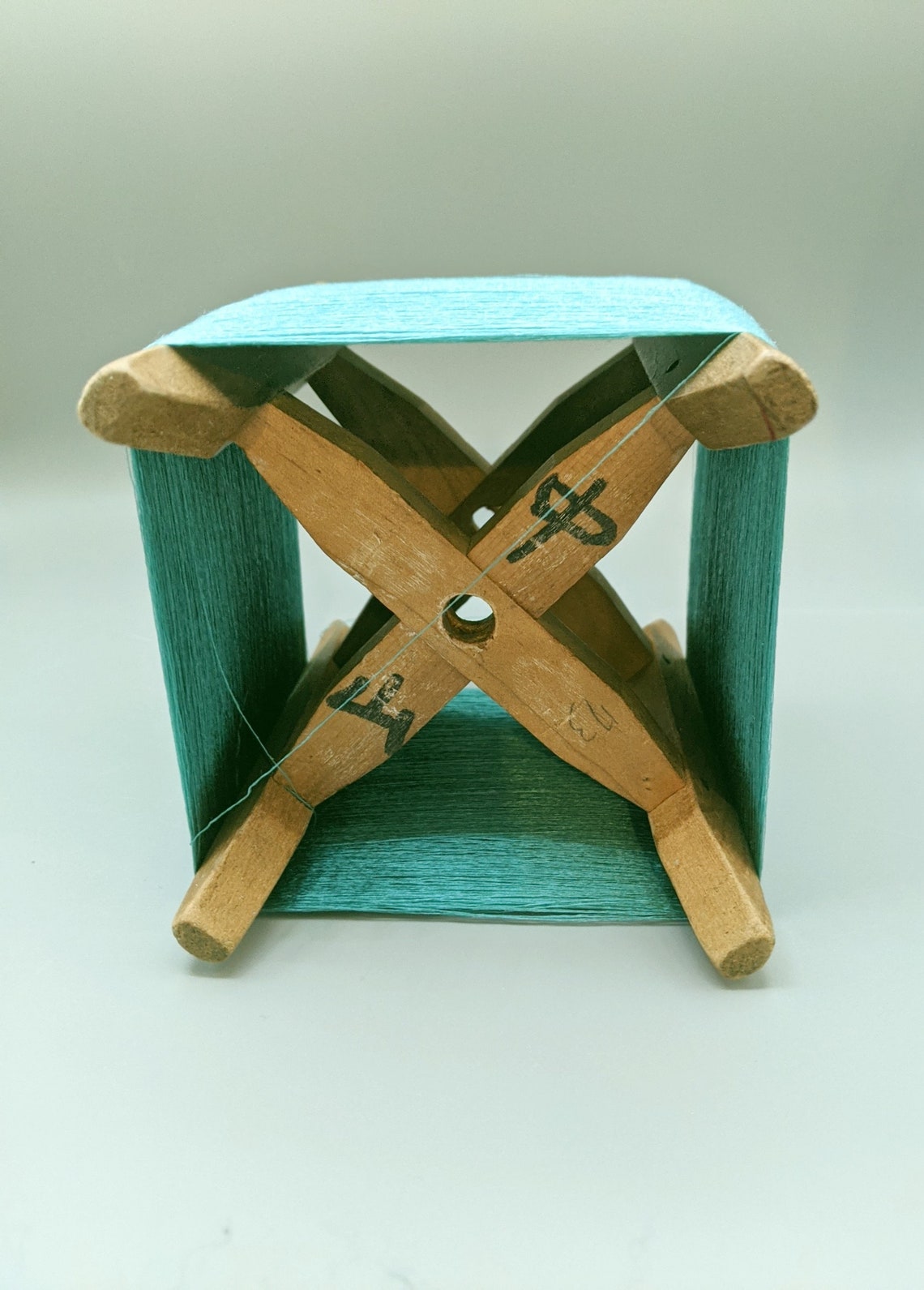 Vintage Wooden Spool - Japanese With Original Silk - Crafts Spool ...