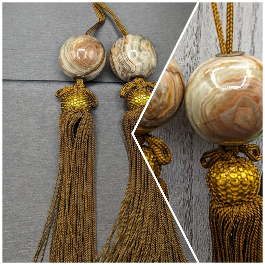 Scroll Weights Japanese Fuchin Weighted Pair of Japanese Handcrafted ...