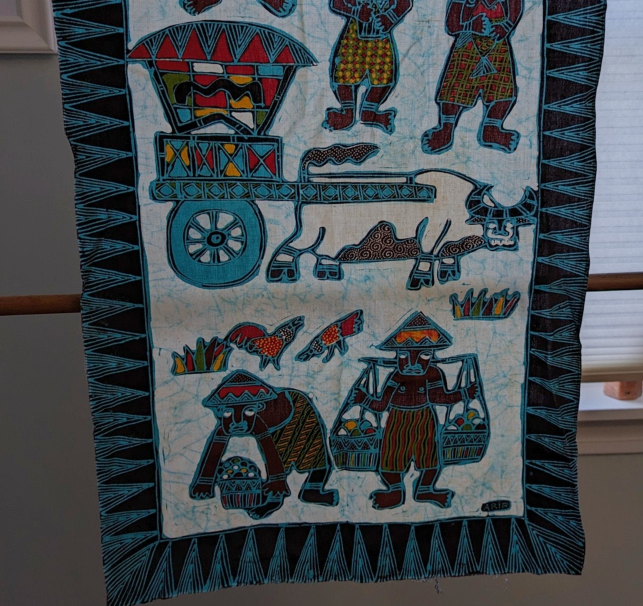 Batik Wall Hanging - 1990 ‘s Vintage Indonesian Hand Made Batik - Panel ...