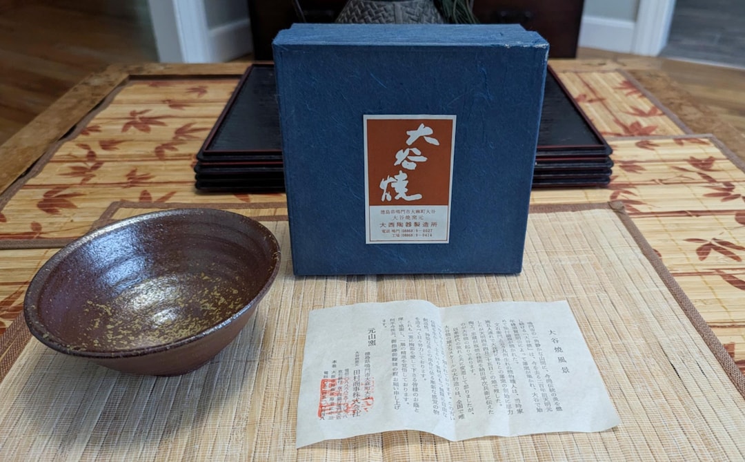 Japanese Tea Bowl - Chawan Bowl - Otani-ware - Made in Japan Vintage ...