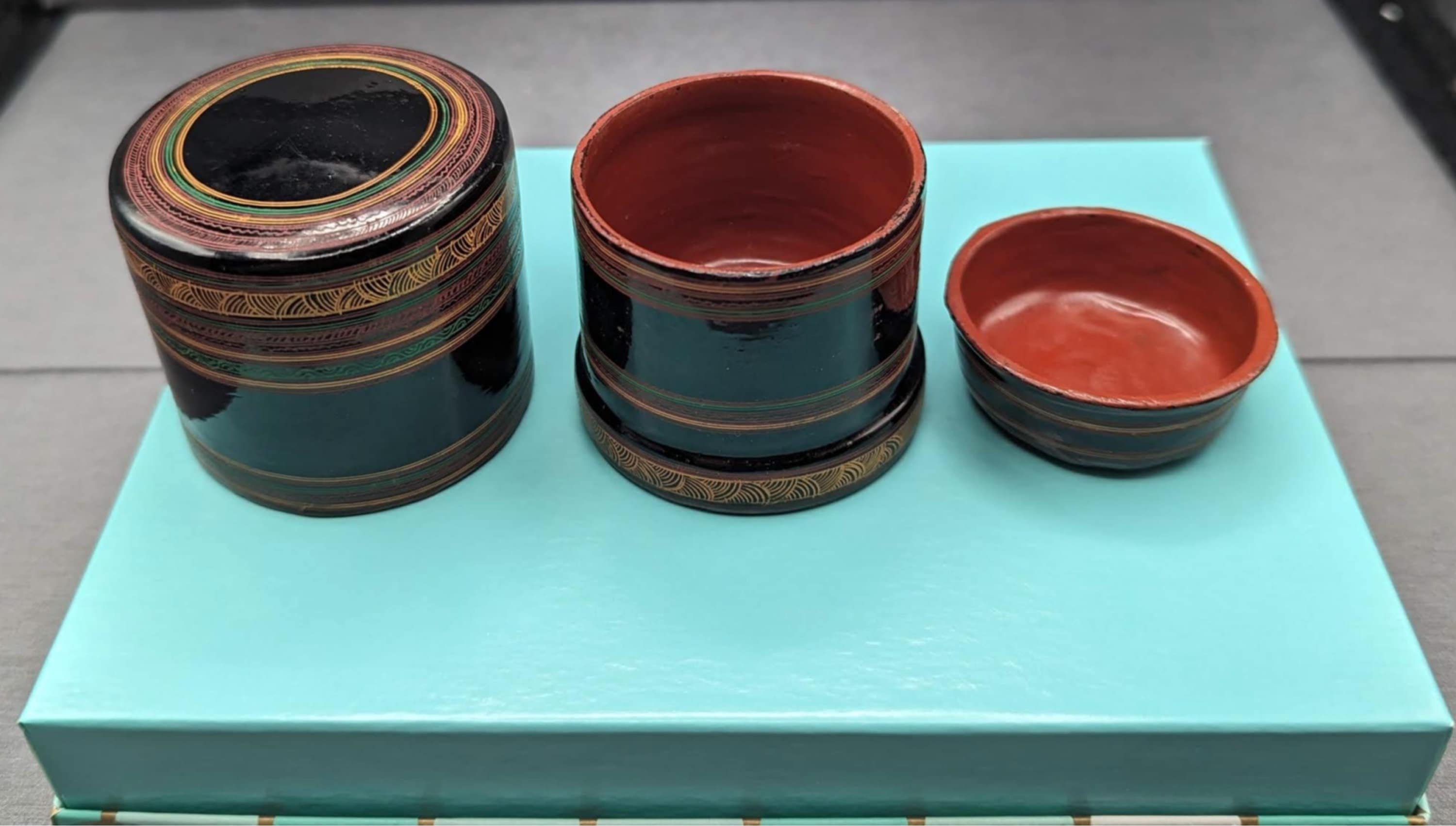 Vintage Japanese Tea Container Lacquered Wood Tea Utensil - Etsy