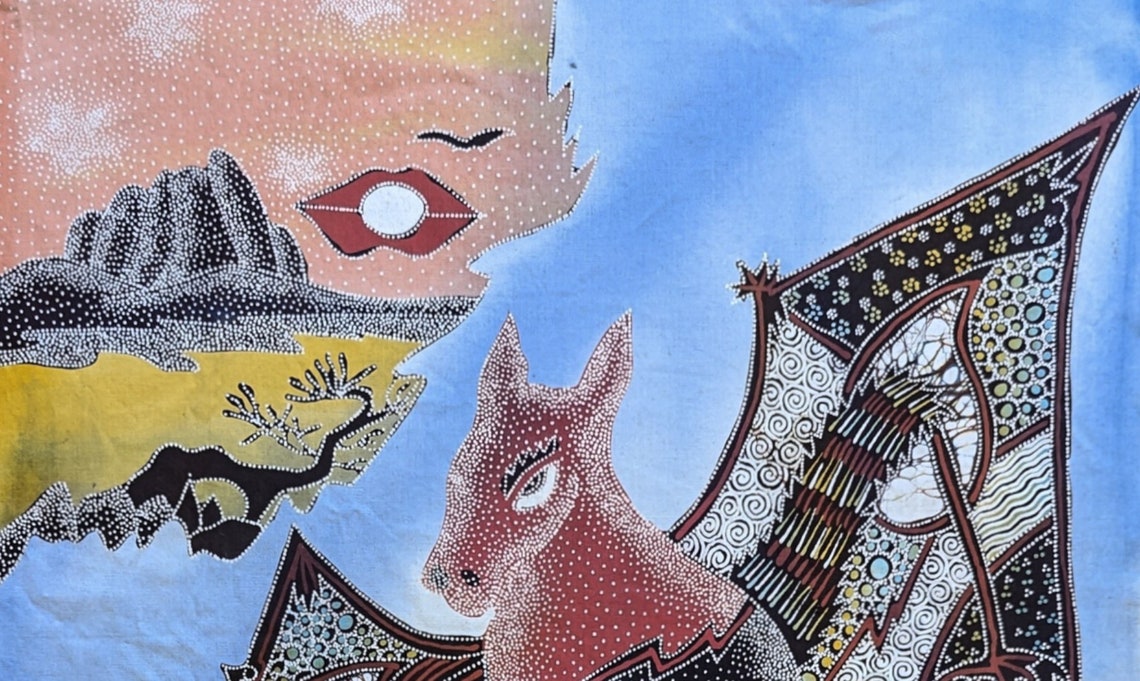 Wall Art - Batik Wall Hanging From the 1990s - Authentic Indonesian ...