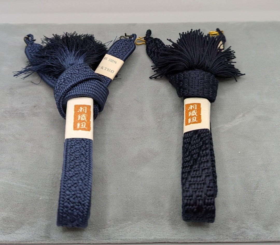 Men's Vintage Silk Japanese Haori Ties - Choose Ether Black or Blue ...