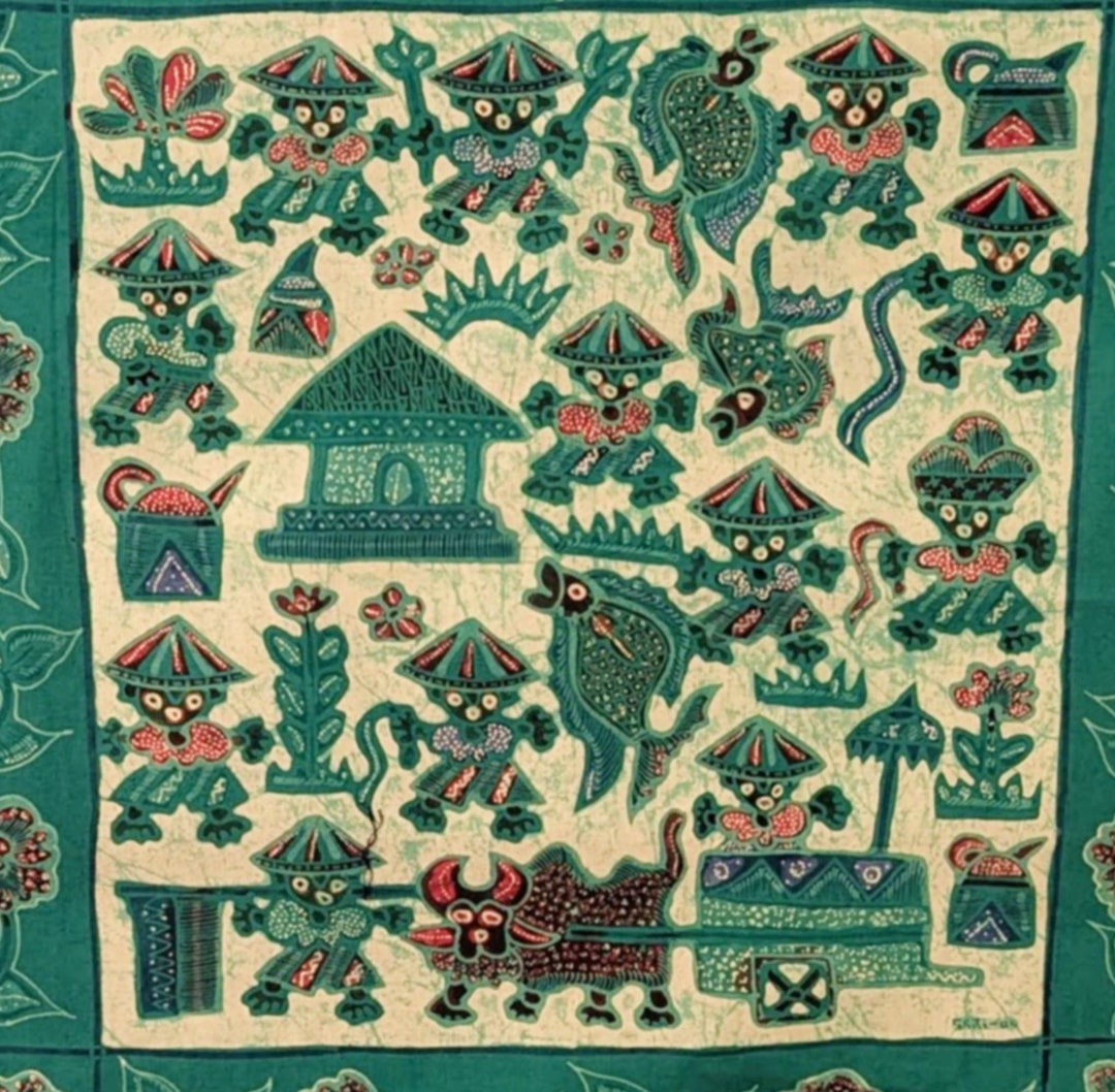 Batik Wall Hanging 1990 ‘s Vintage Indonesian Hand Made Batik - Panel ...