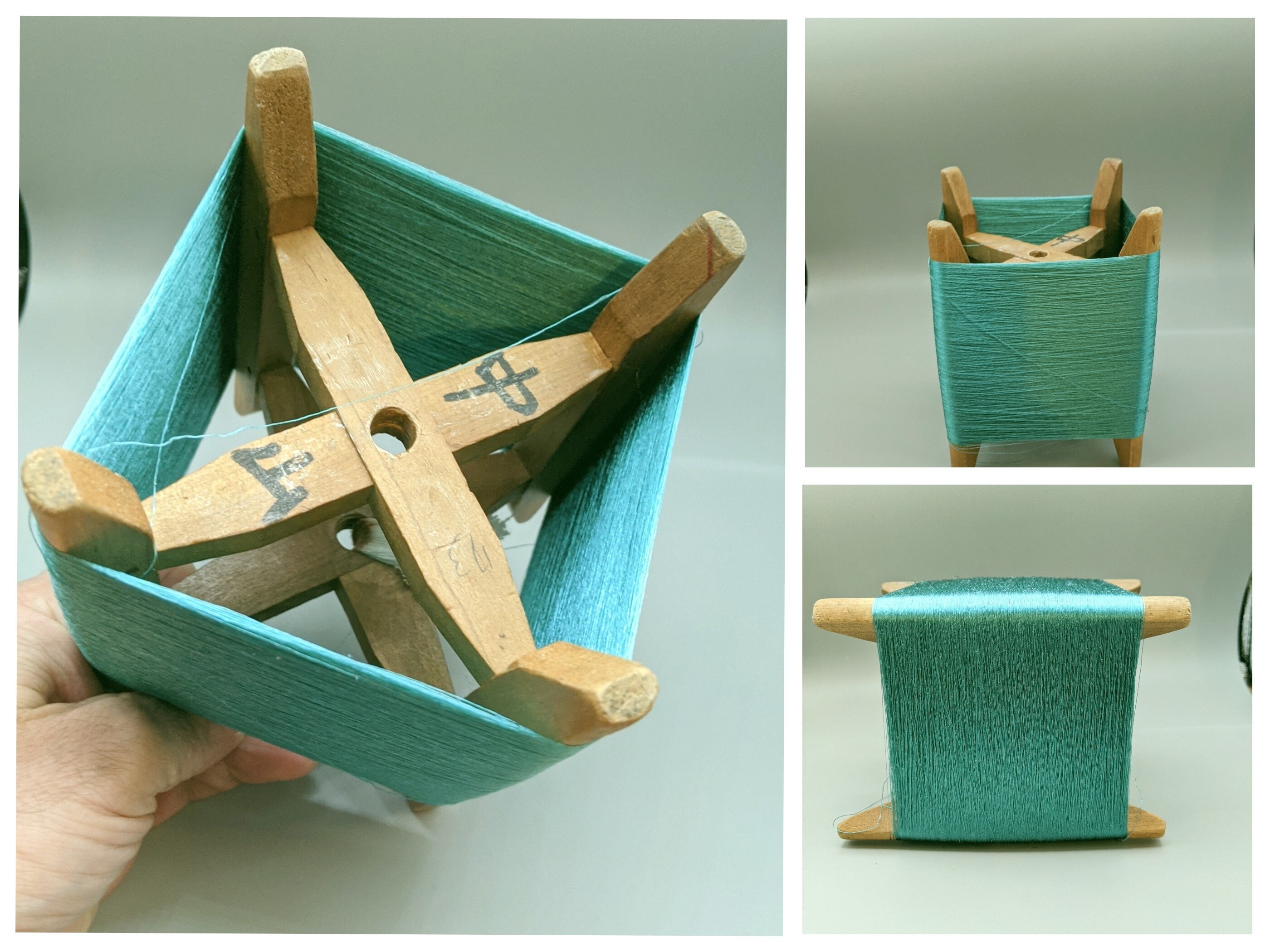 Vintage Wooden Spool - Japanese With Original Silk - Crafts Spool ...