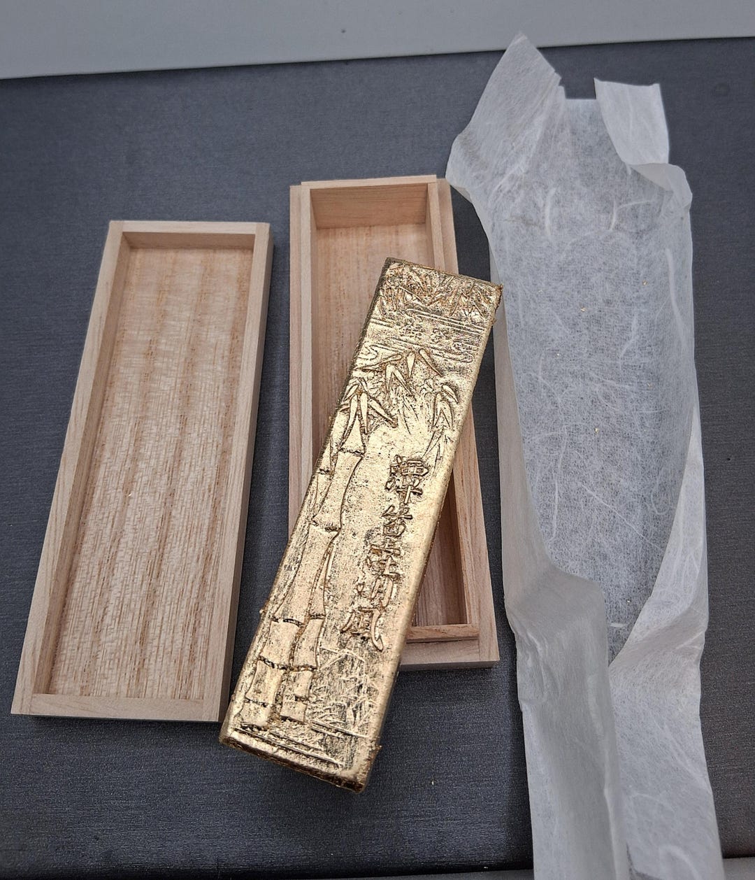High End Japanese Calligraphy Ink Stick, Main Ingredient Camellia Oil ...