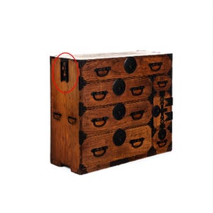 Tansu Parts - Handmade Antique Japanese Tansu Handles - Pair With Pins ...