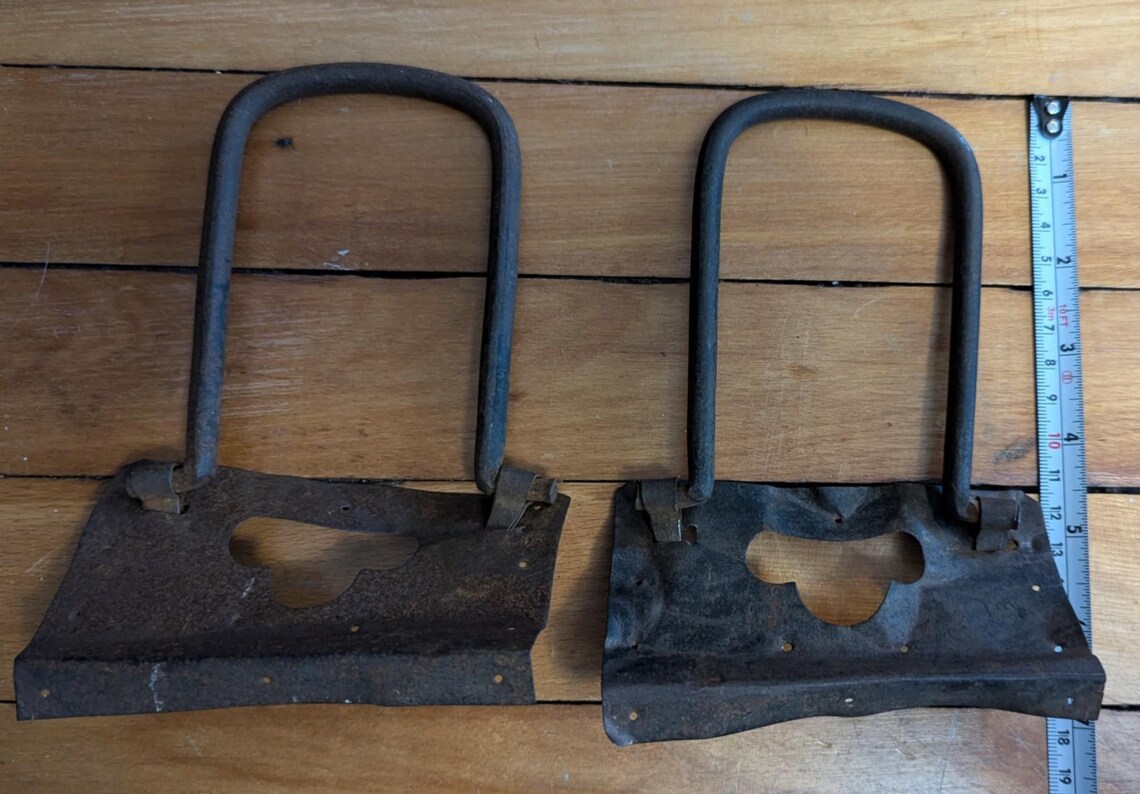 Tansu Parts - Handmade Antique Japanese Tansu Handles - Pair With Pins ...