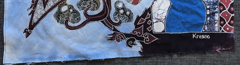 Wall Art - Batik Wall Hanging From the 1990s - Authentic Indonesian ...
