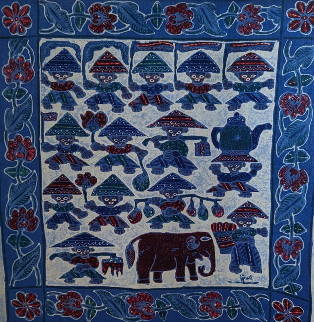 Batik Wall Hanging - 1990 ‘s Vintage Indonesian Hand Made Batik - Panel ...