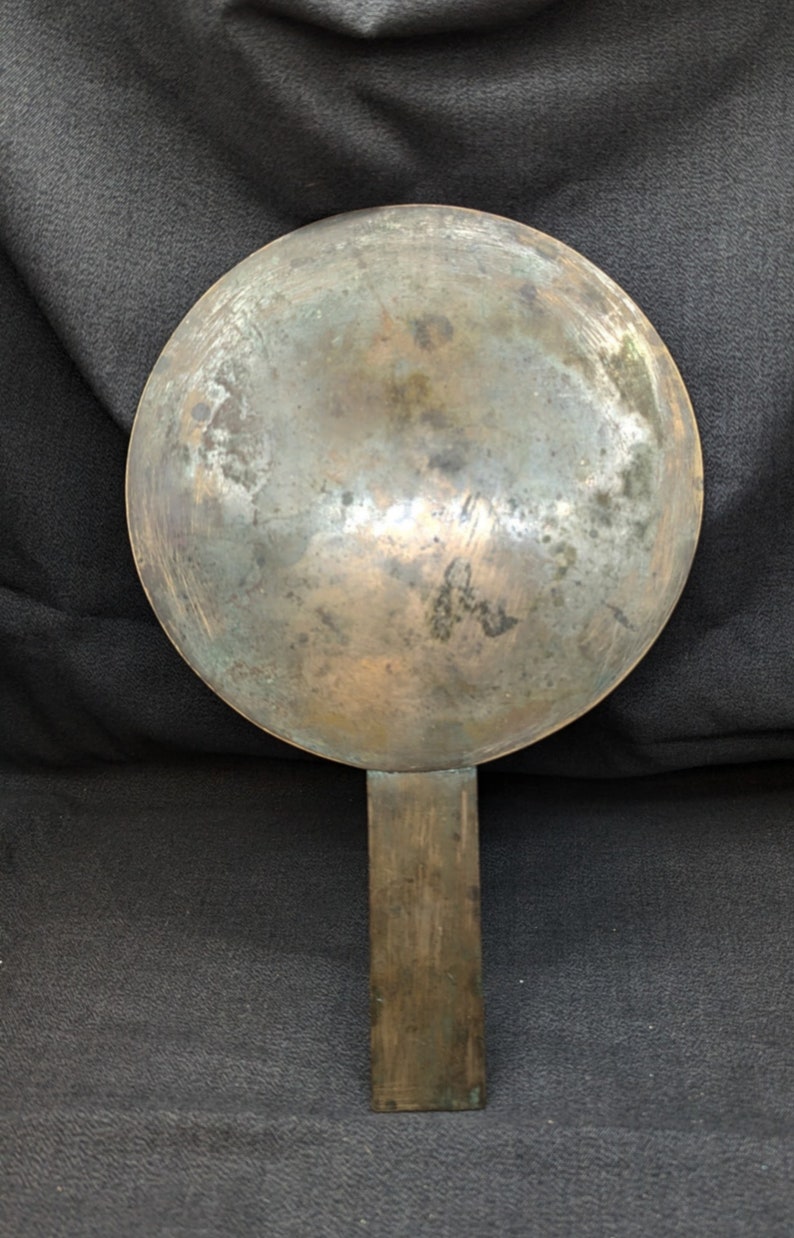 Antique Japanese Kagami Bronze Hand Mirror Floral Theme Meji Period ...