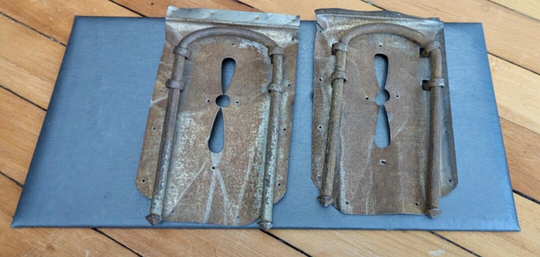 Tansu Parts - Handmade Antique Japanese Tansu Handles - Pair With Pins ...