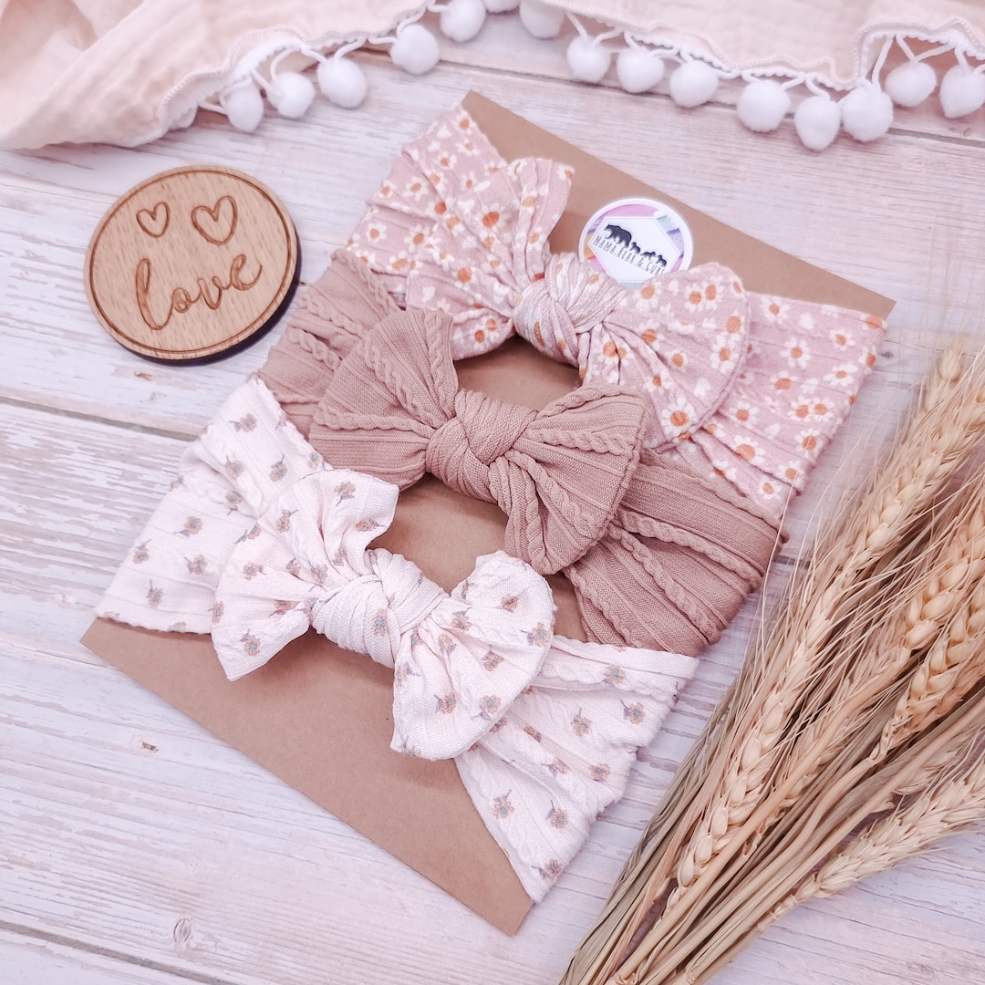 Baby Girl Headband & Bows | Soft Baby Headbands | Bow Bundle Hairband ...