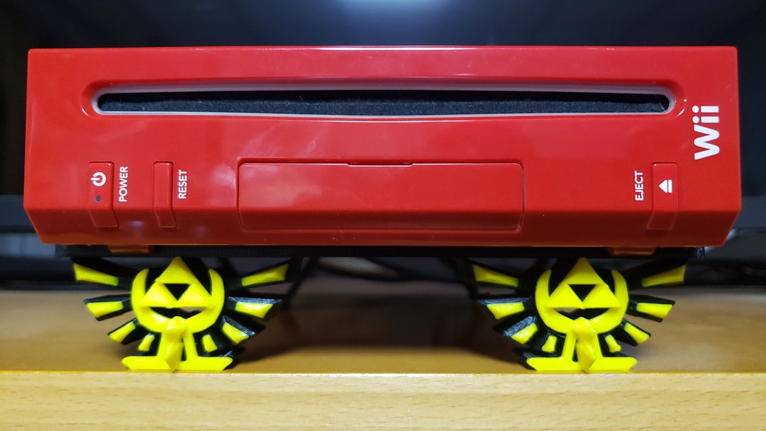 Original Nintendo Wii Horizontal Display Stand W/ Zelda Hyrule Crest 3D ...