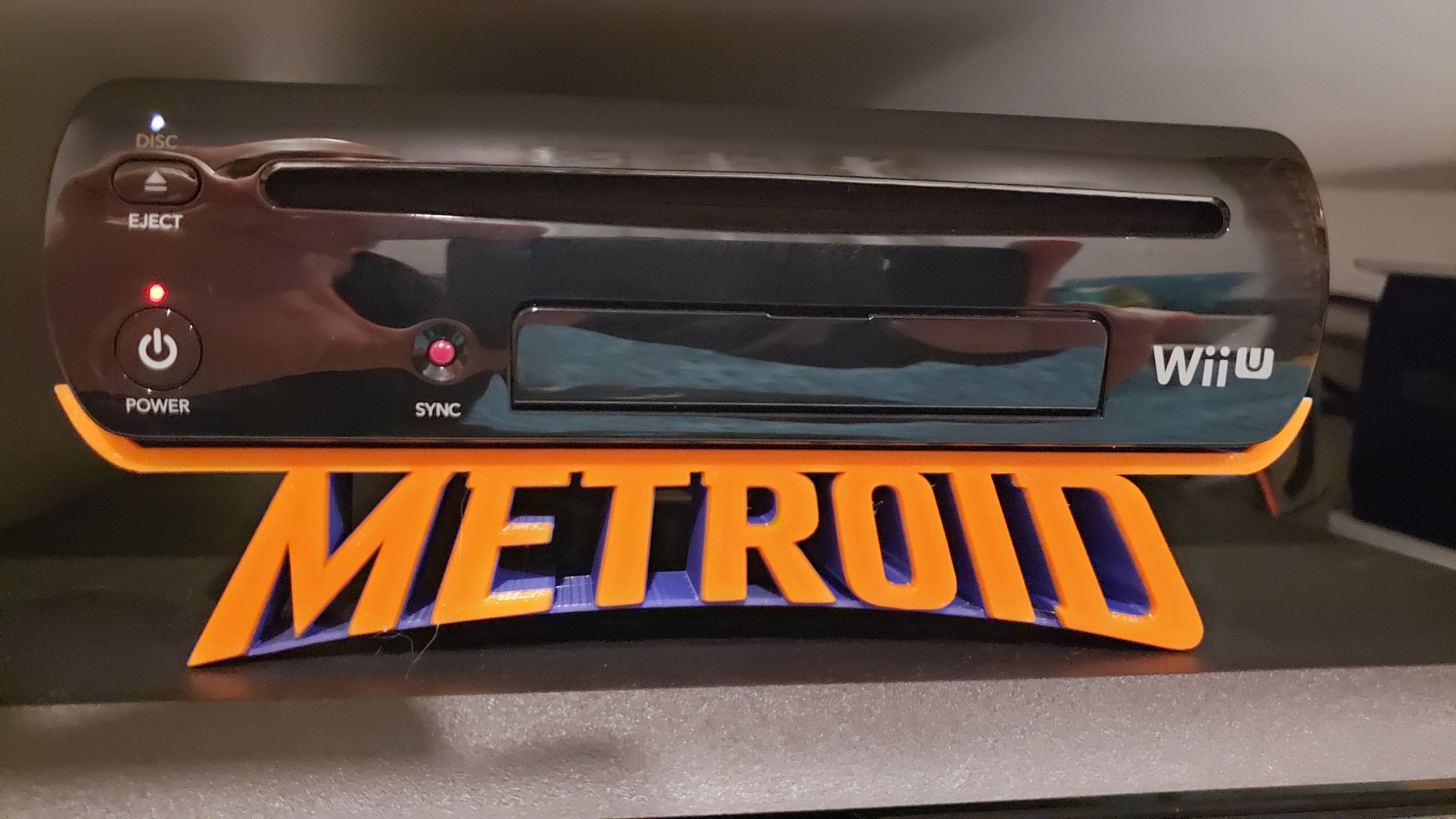 Nintendo Wii U Horizontal Display Stand Riser W/ Metroid Title 3D ...