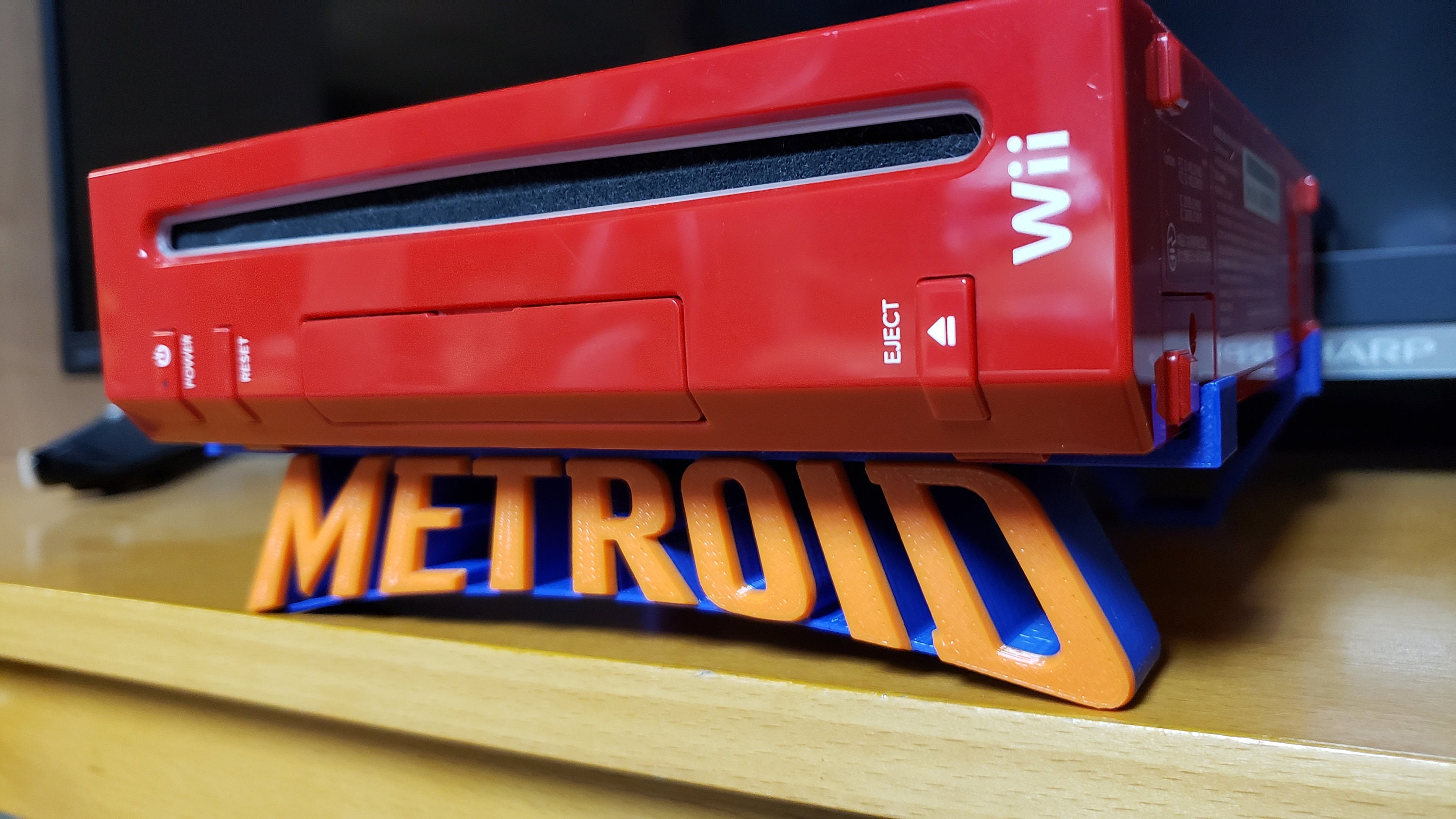 Nintendo Original Wii Horizontal Display Stand With Metroid Text Logo ...