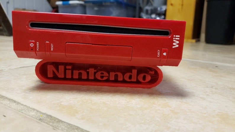 Nintendo Original Wii Horizontal Display Stand With Nintendo Logo 3D ...