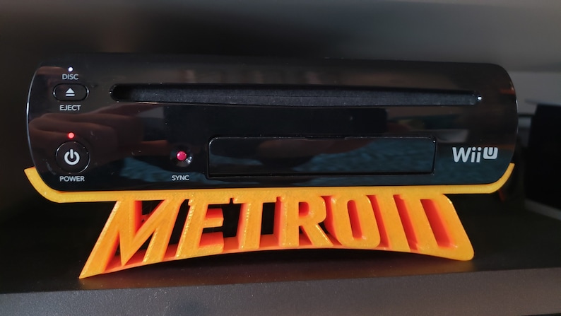 Nintendo Wii U Horizontal Display Stand Riser W/ Metroid Title 3D ...