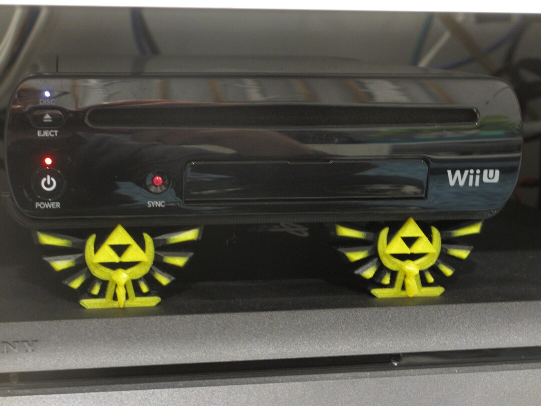 Nintendo Wii U Horizontal Display Stand W/ Zelda Hyrule Crest 3D ...