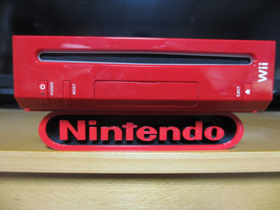 Nintendo Original Wii Horizontal Display Stand With Nintendo Logo 3D ...
