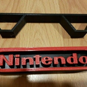 Nintendo Wii U Horizontal Display Stand With Nintendo Logo 3D Printed ...