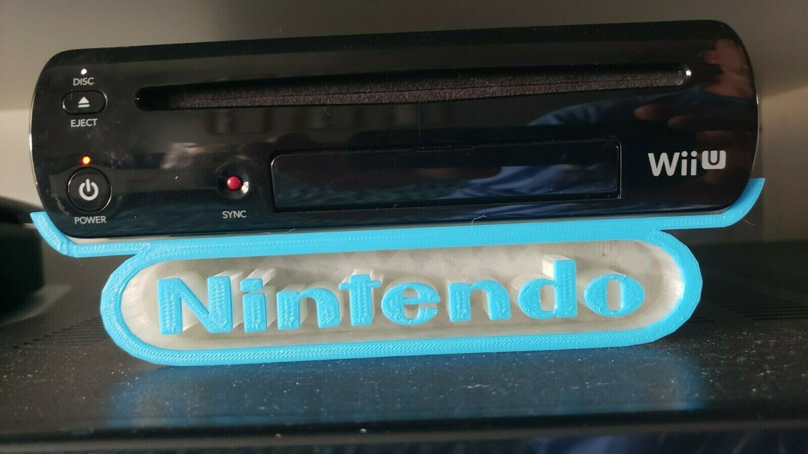 Nintendo Wii U Horizontal Display Stand With Nintendo Logo 3D Printed ...
