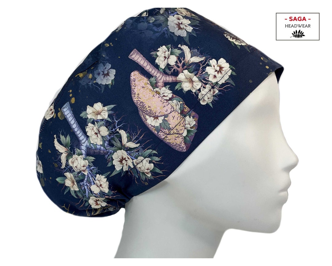 Lungs Anatomy Scrub Caps Surgery Hat for Women Euro Style - Etsy
