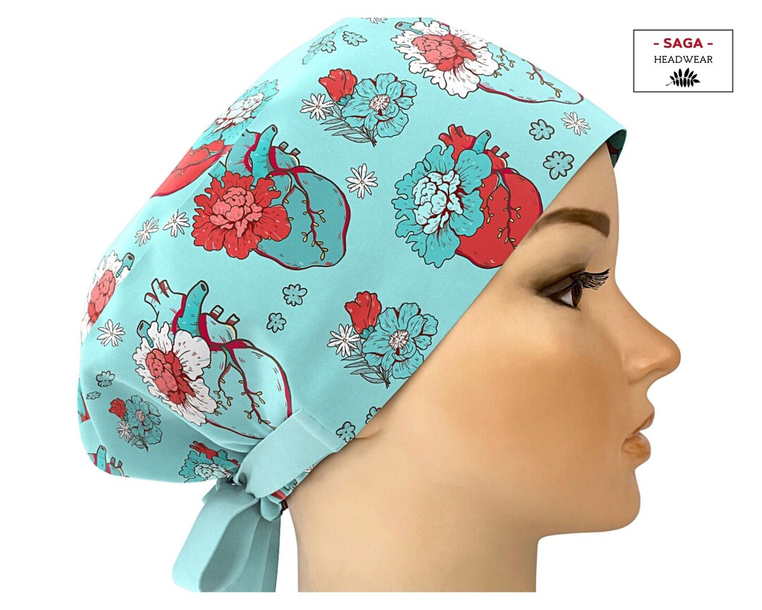 Cardio Scrub Caps, Surgical Hats for Women, Euro Surgery Cap - Etsy