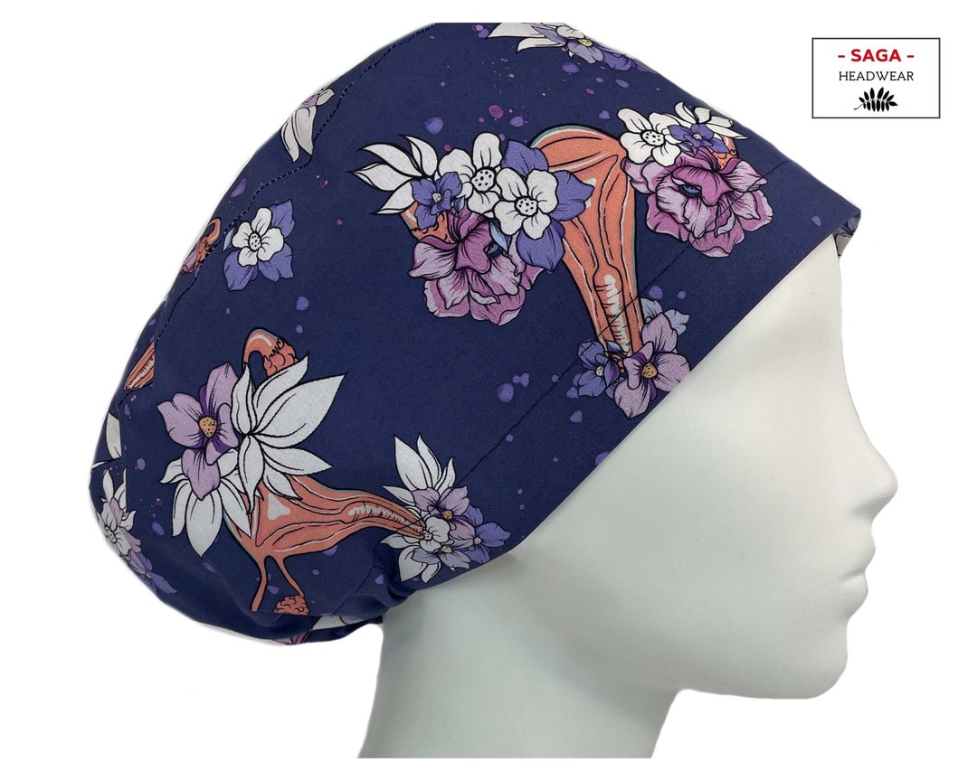 Uterus Surgery Scrub Cap, Euro Scrub Hats for Gynecologist - Etsy