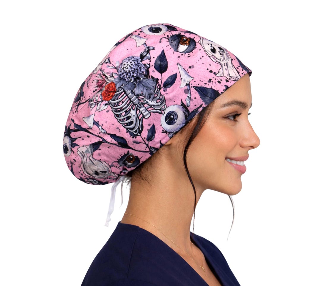 Scrub Caps for Women, Medical Anatomy Surgery Hats, Euro Surgical Caps ...
