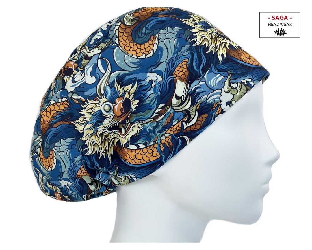 Asian Style Surgery Scrub Cap Surgical Hat Euro With Toggle - Etsy