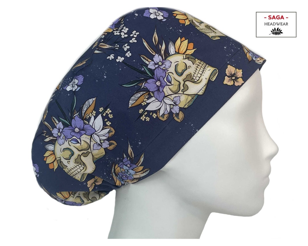 Anatomy Scrub Hats for Women, Surgery Caps, Surgical Bonnet, Nurse Cap ...
