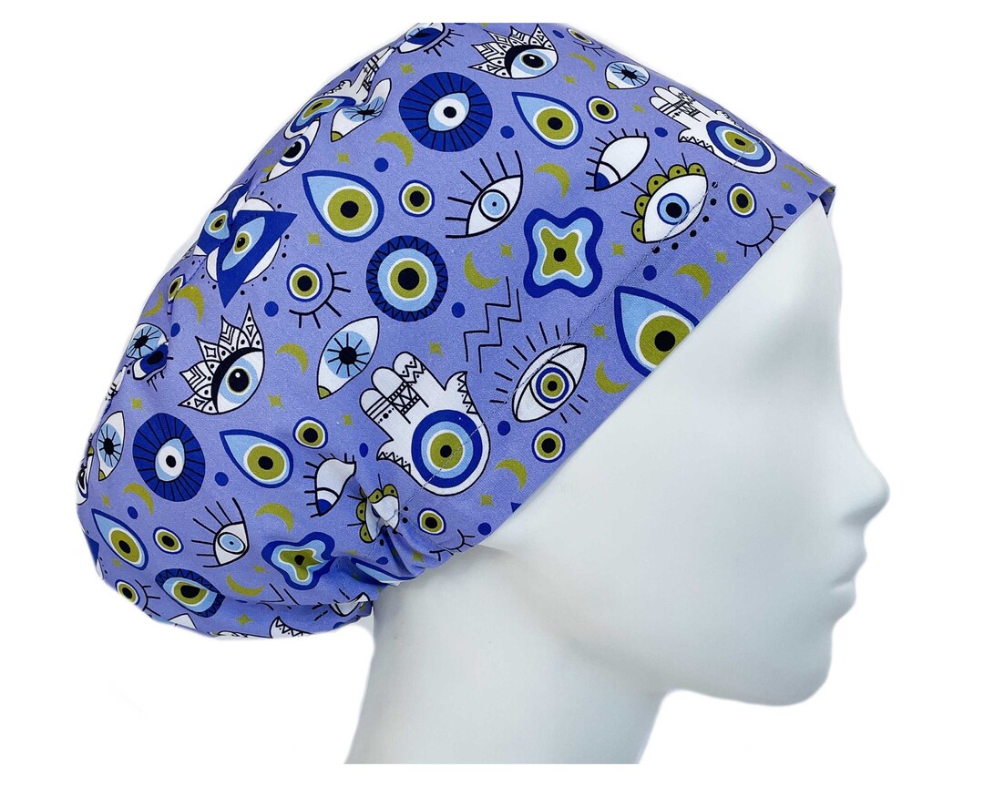 Amulet Scrub Caps for Women, Euro Surgery Nurse Hat With Toggle - Etsy