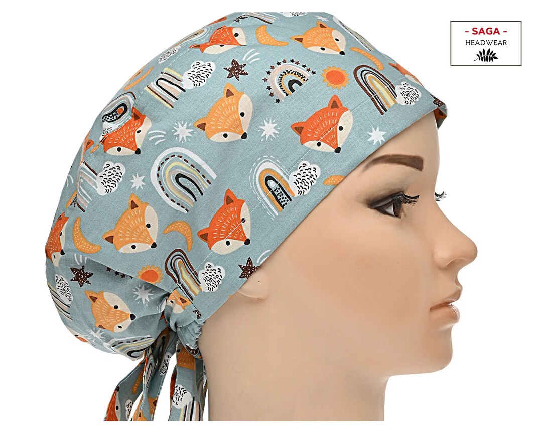Cute Scrub Caps Surgical Hats for Women Euro Nurse Bonnet - Etsy