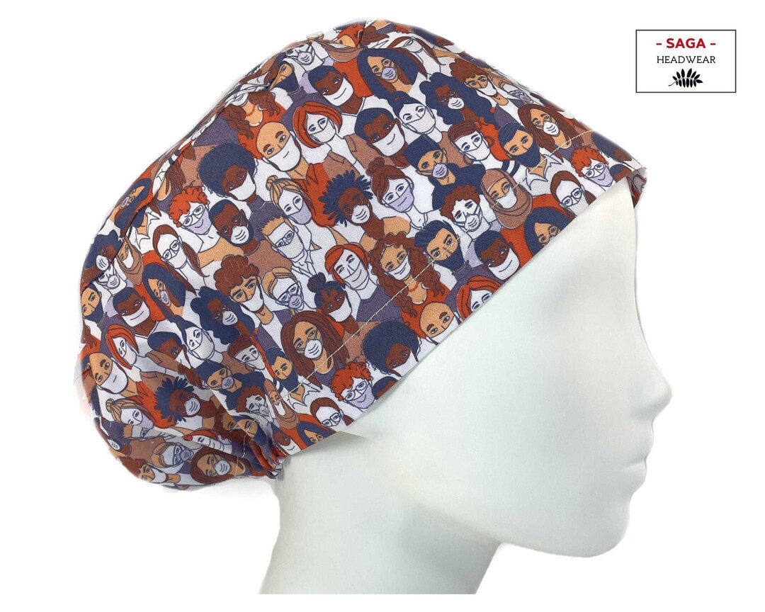 Cute Medical Surgery Scrub Hat for Women, Euro Surgical Caps With ...