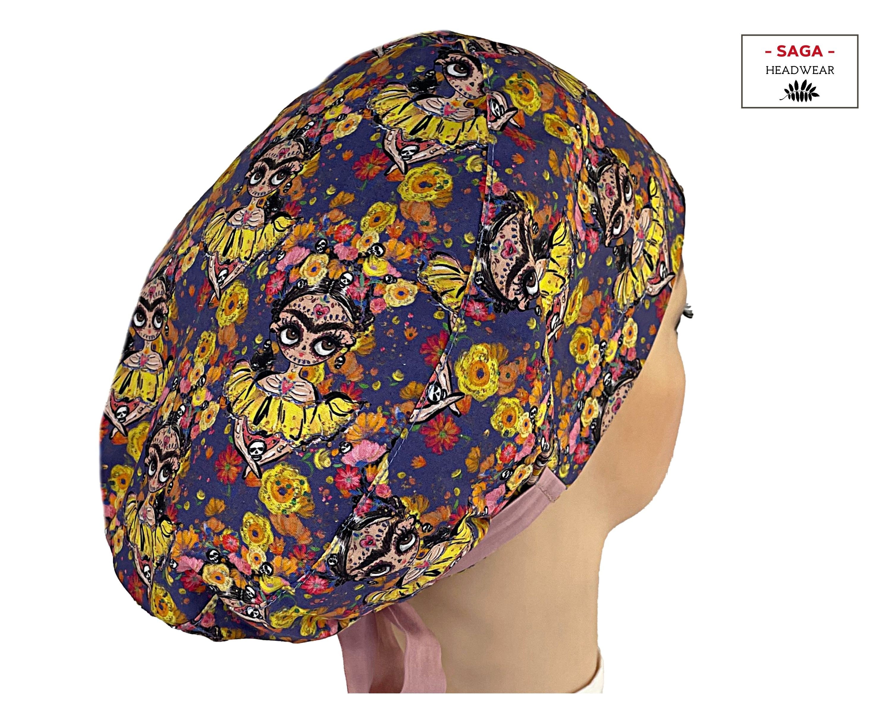 Floral surgical bonnet Scrub caps for women Surgery hat - Etsy.de