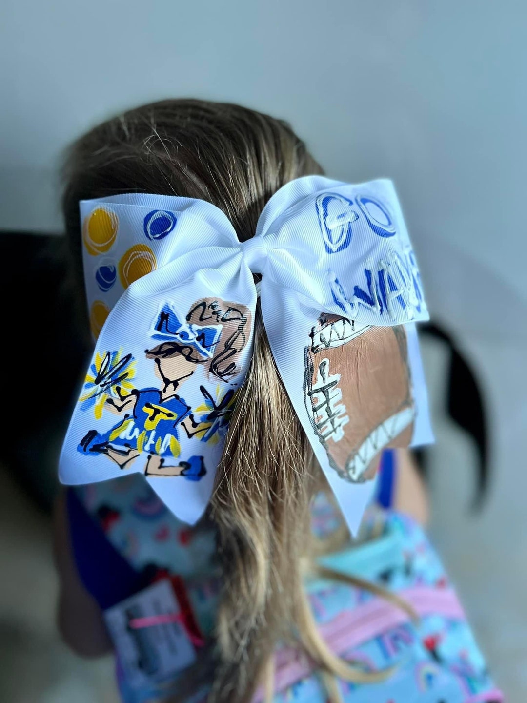 LOCAL PICKUP Hand Painted Team Sprit Bows - Etsy