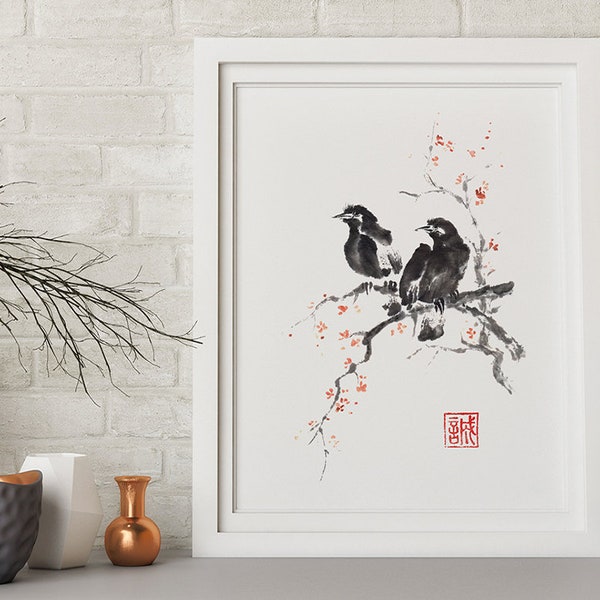 Sumi Ink Painting - Etsy