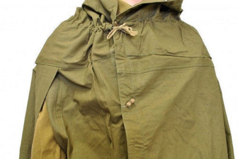 Soviet russian red army soldier rain cape poncho plash-palatka | Etsy