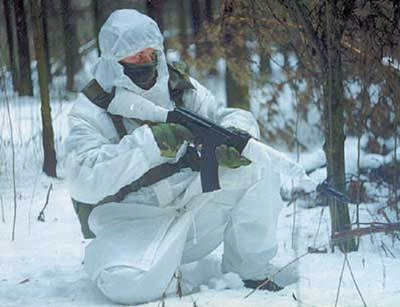 USSR Soviet Russian Army White Snow Camouflage Overalls Winter | Etsy