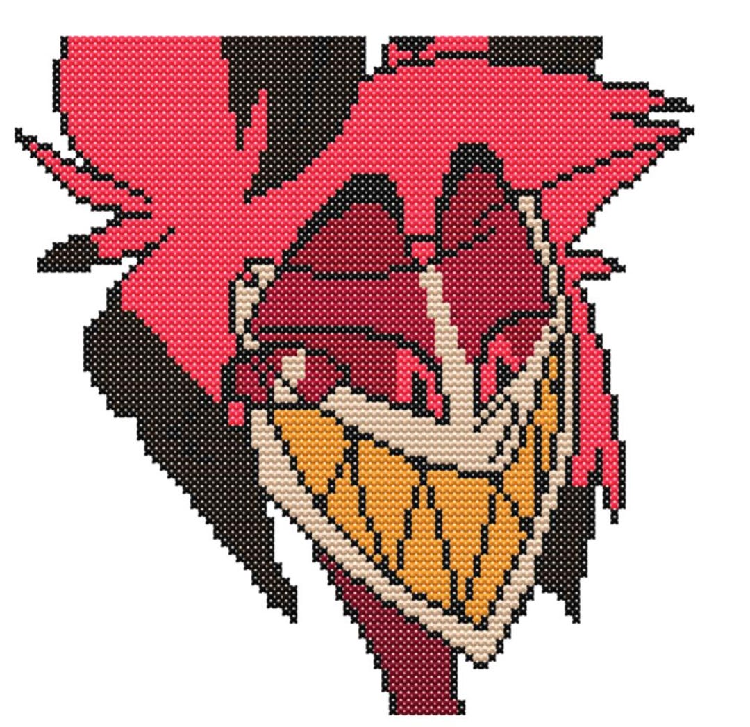 Alastor, Hazbin Hotel Cross Stitch Pattern - Etsy