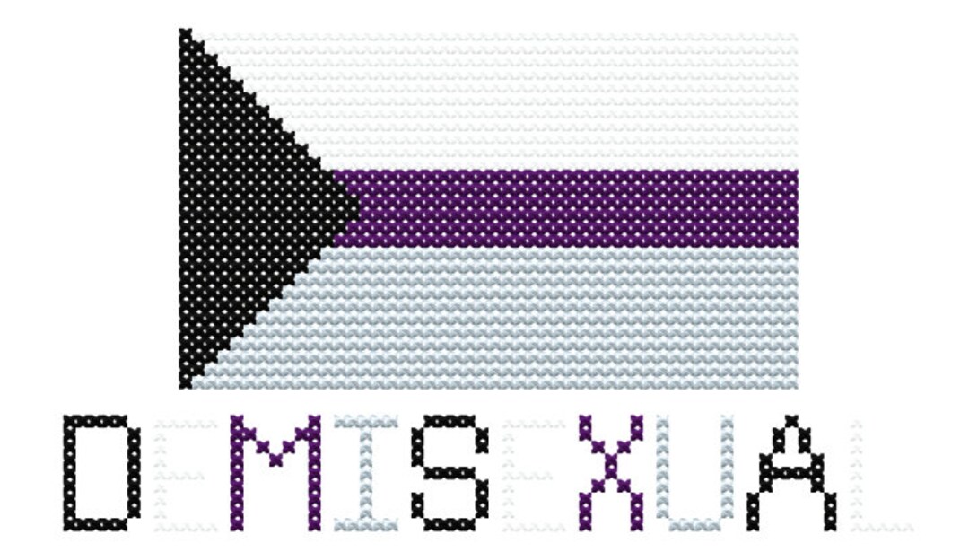 Demisexual Flag Cross Stitch Pattern - Etsy