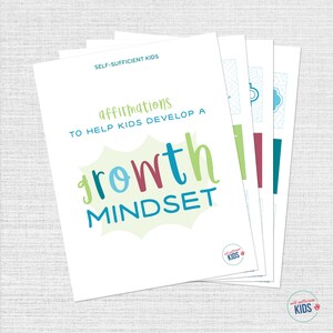 Growth Mindset Affirmation Cards for Kids – Printable - Etsy