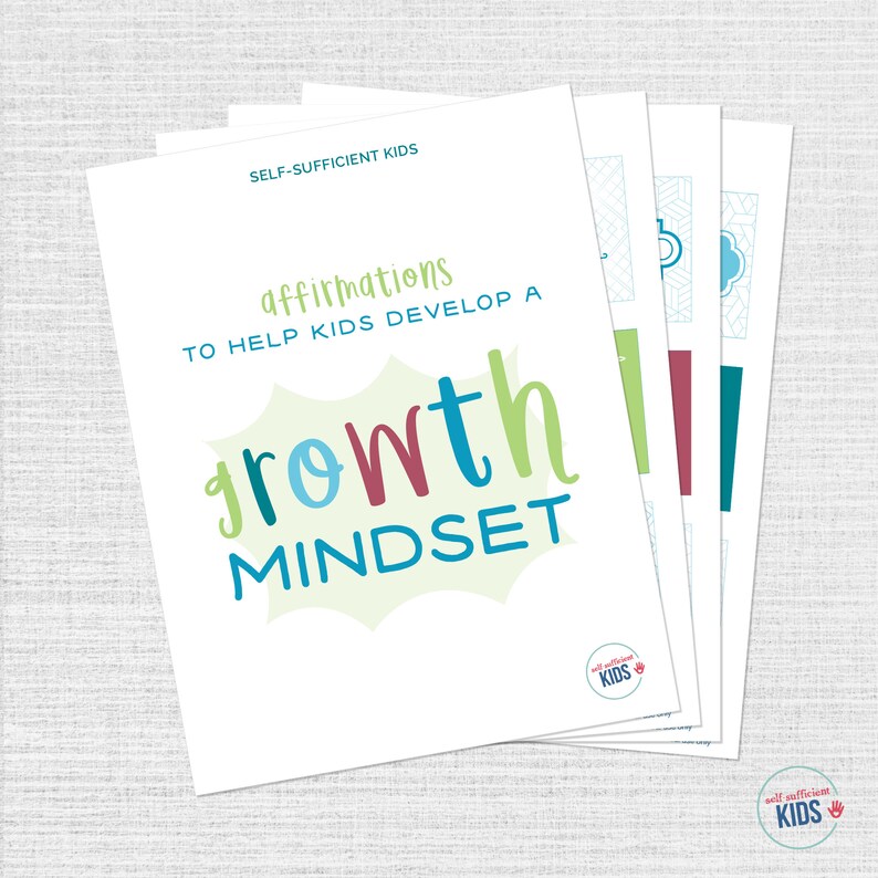 Growth Mindset Affirmation Cards for Kids – Printable - Etsy