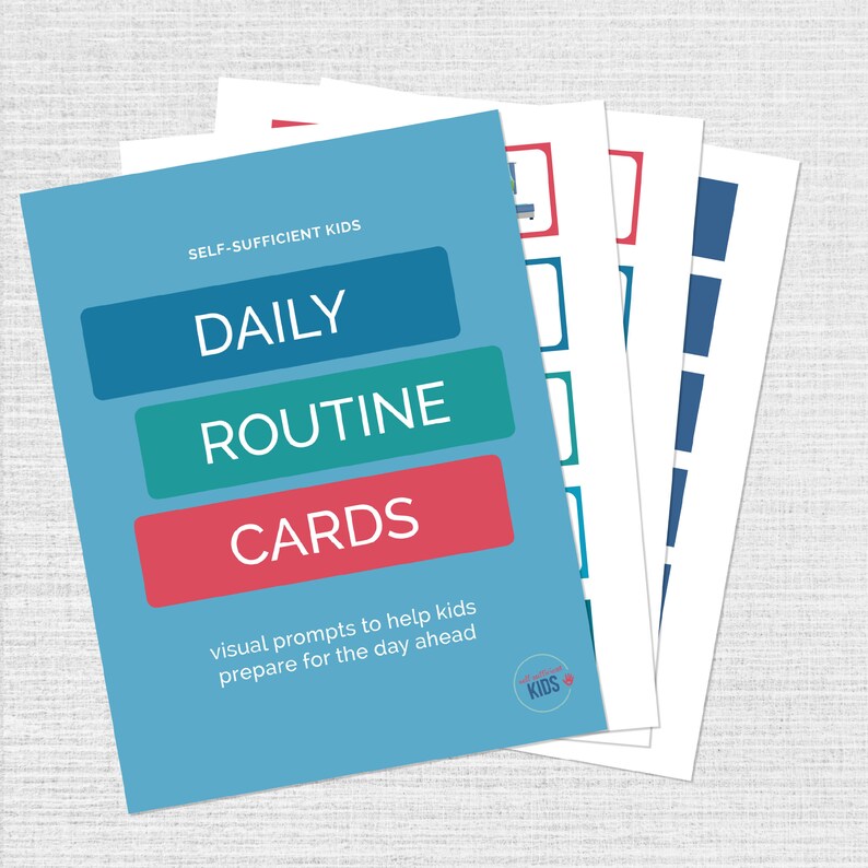 Editable 70 Routine Cards for Kids, Printable Daily Routine, Toddler ...