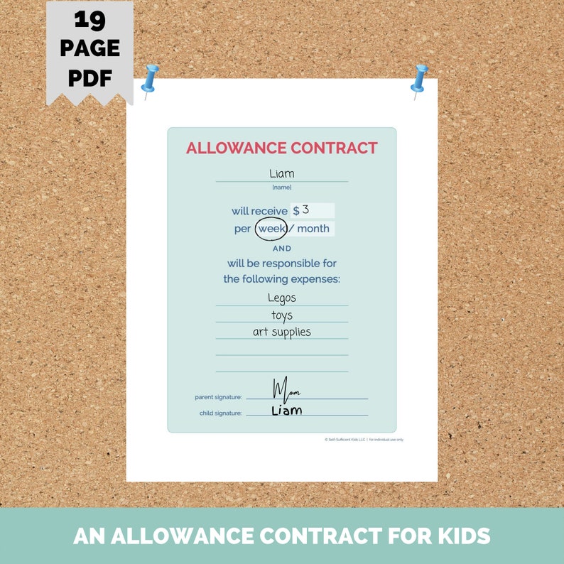 Kids Money Management and Allowance Toolkit - Etsy