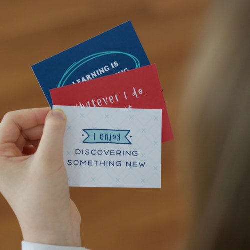 Growth Mindset Affirmation Cards for Kids Printable - Etsy