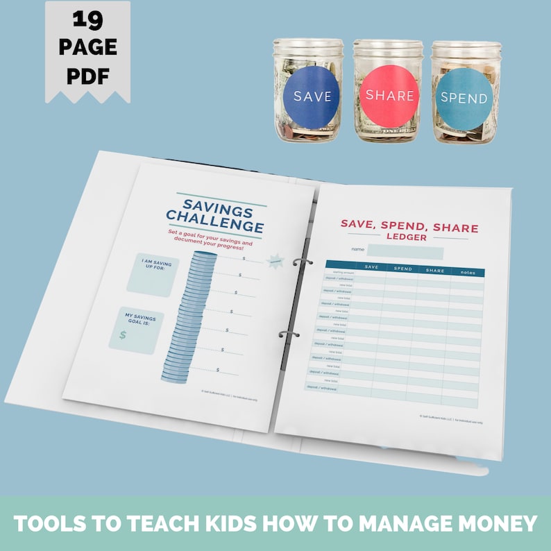 Kids Money Management and Allowance Toolkit - Etsy