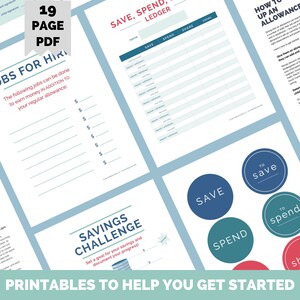 Kids Money Management and Allowance Toolkit - Etsy