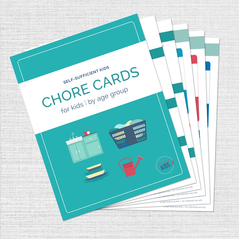 Chore Cards for Kids: 101+ Printable Chores, All Ages (PDF) - Etsy